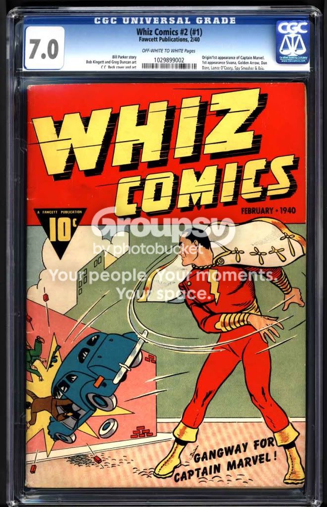 Whiz Comics #2 (#1) second highest graded copy on CC - Golden Age Comic ...